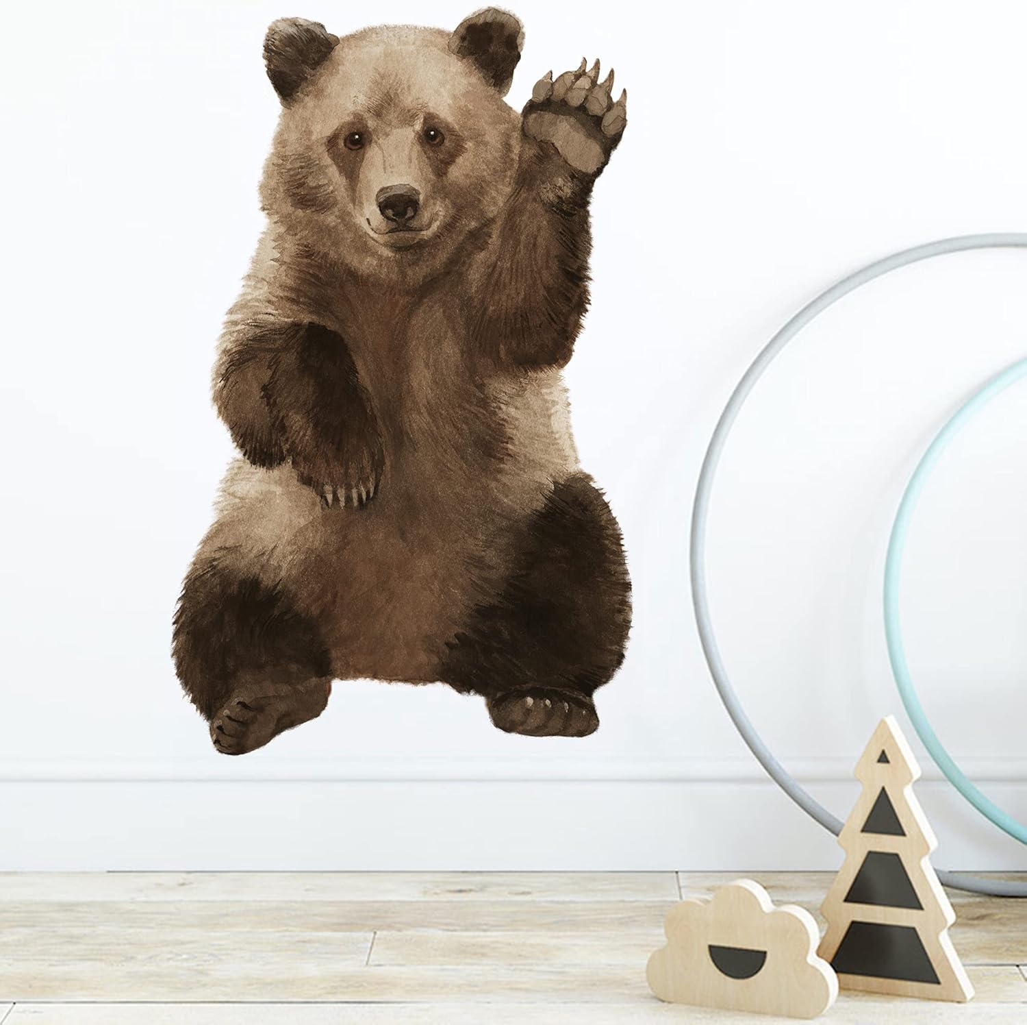 Amazon.com: ROFARSO Lifelike Cute Lovely Hello Bear Animal Wall ...