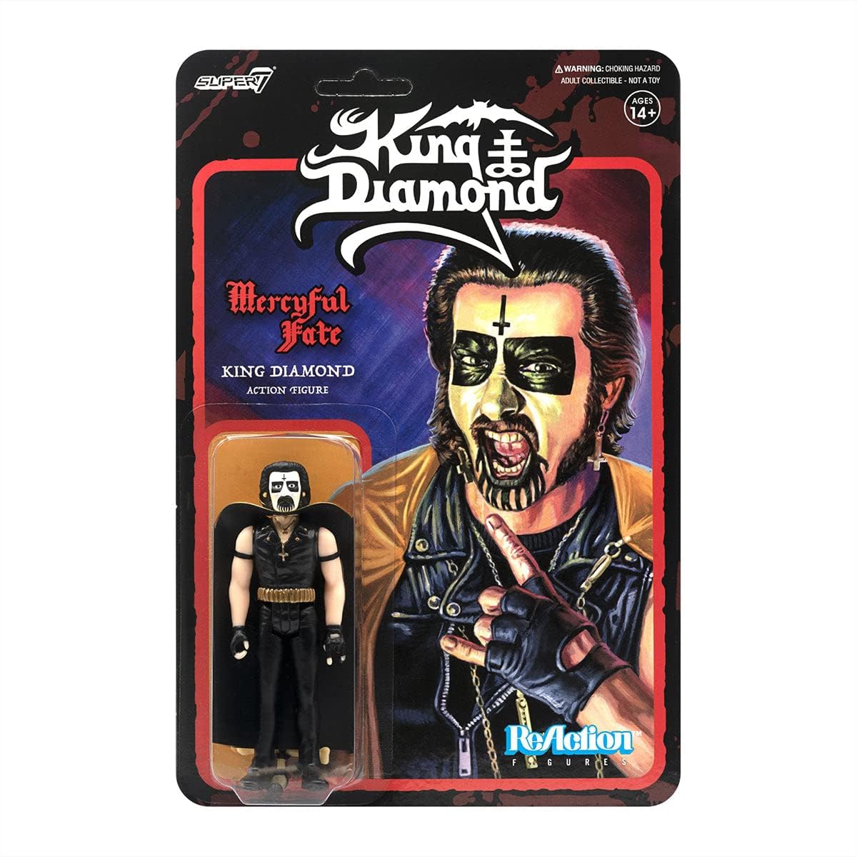 Amazon.com: Super7 King Diamond First Tour Reaction Figure : Toys & Games