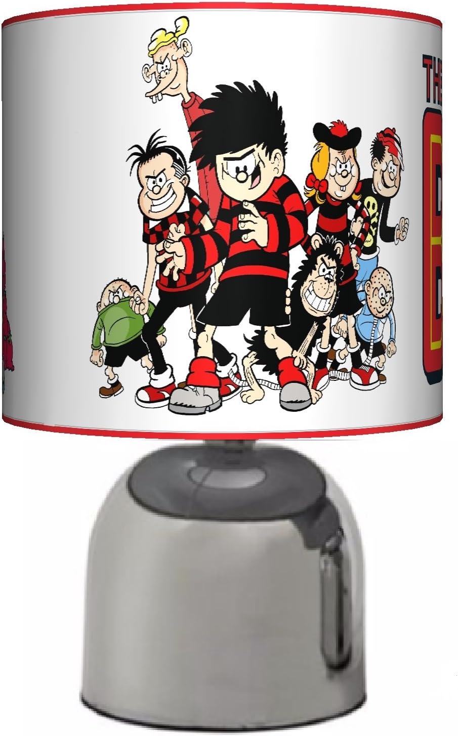 THE BEANO - BEDSIDE TOUCH LAMP - BOYS BEDROOM LIGHT / LAMP SHADE ...