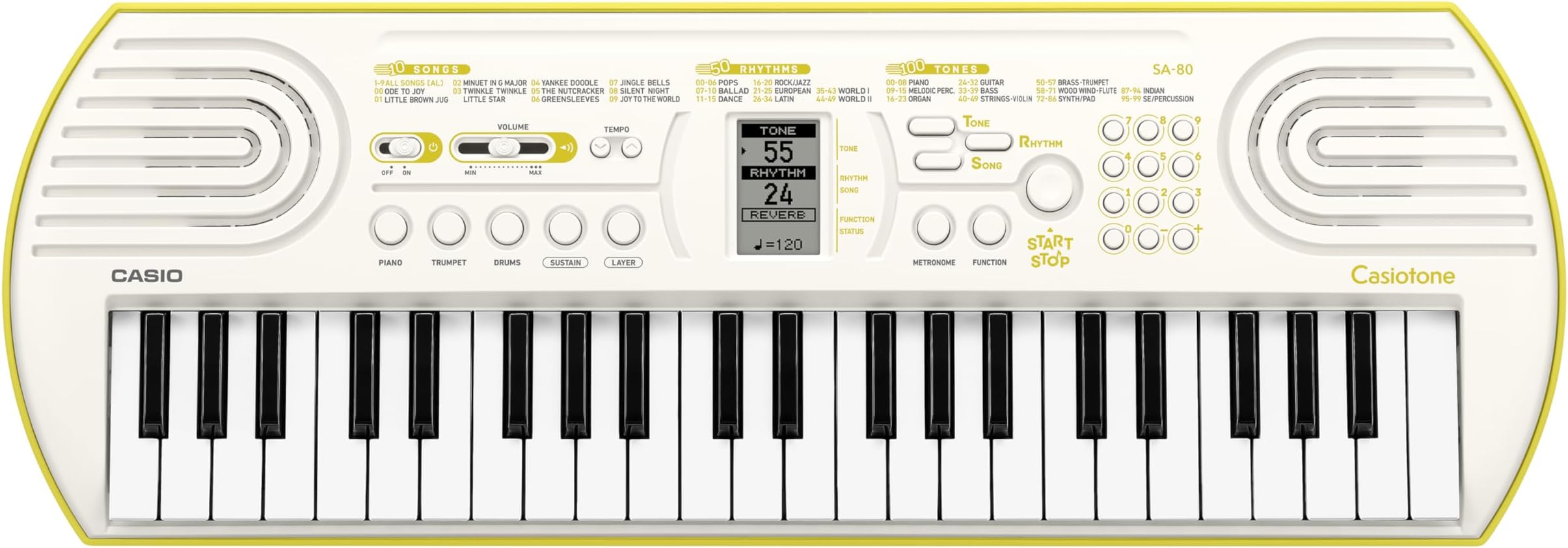 Casio - SA-76 - Clavier - Casio SA-76-44 Mini-Touches Noir : Amazon.fr ...