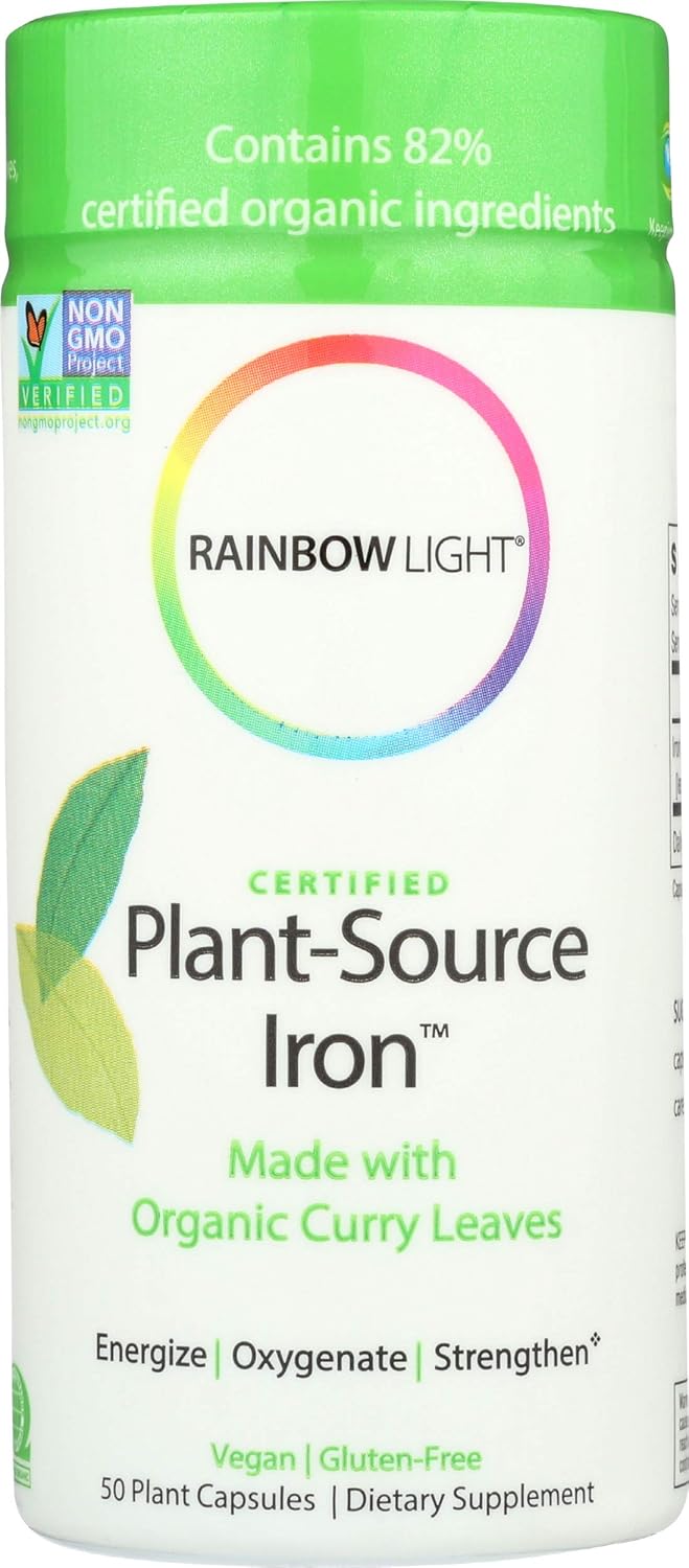 Amazon.com: Rainbow Light - Certified Plant-Source Iron - Organic Plant ...
