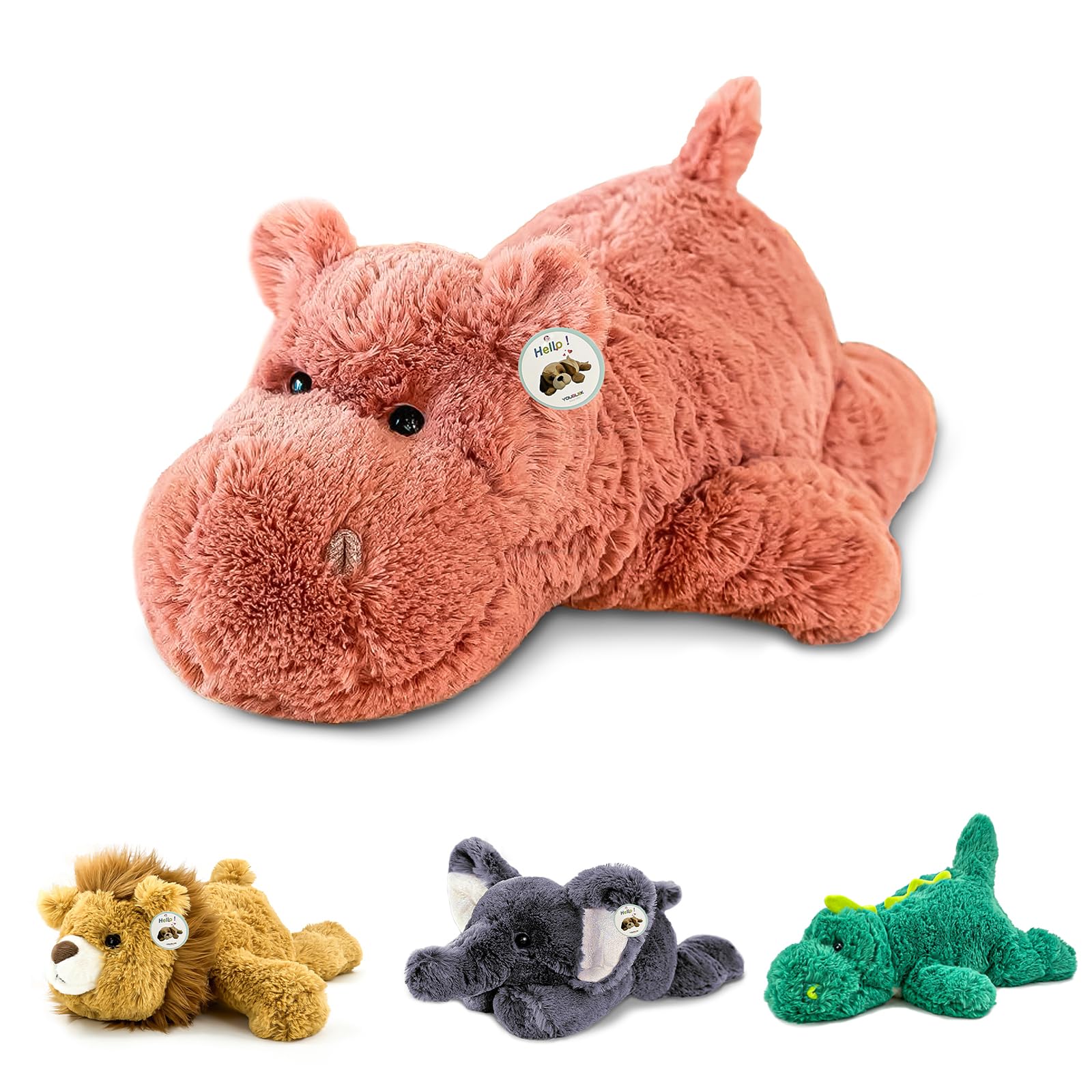 Amazon.com: YOUBLEK 20" | 4 Pounds Weighted Stuffed Animals,Sensory ...