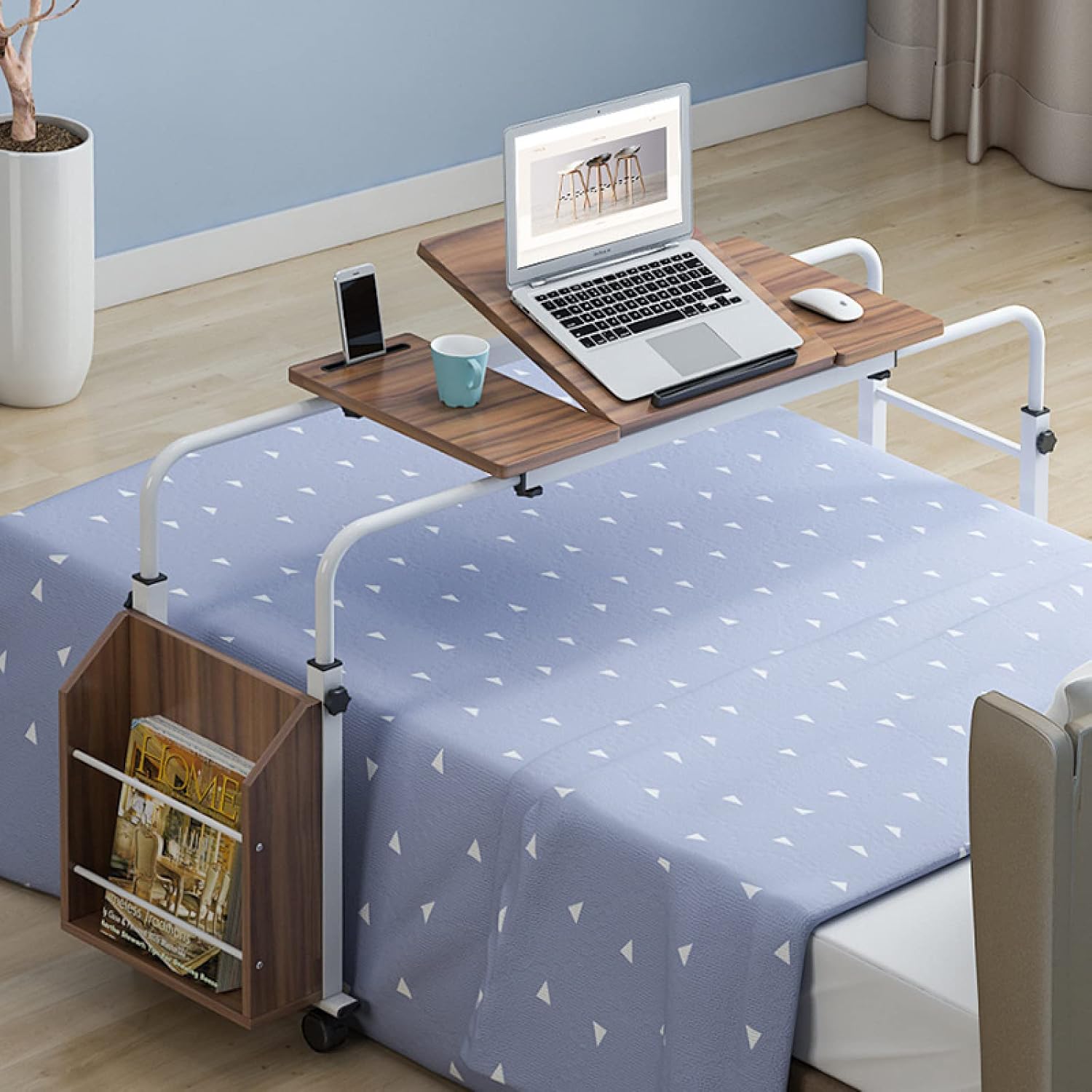 Amazon.com: Over-Bed Tables,Overbed Table with Wheels and Tilting ...