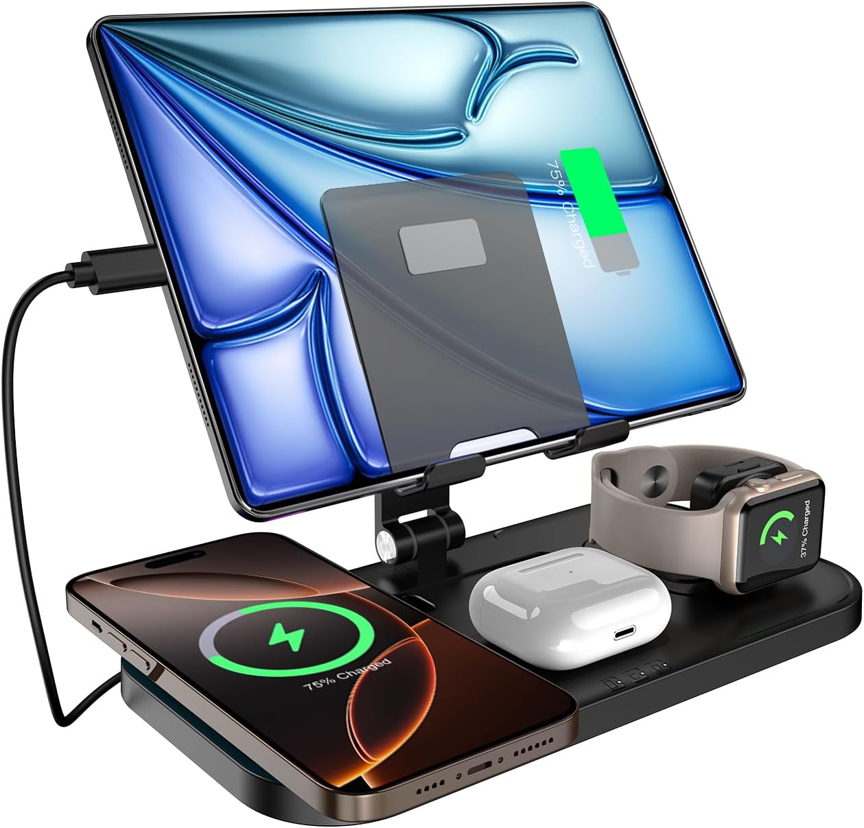 Amazon.com: Wireless Charger 4 in 1 for Apple Charging Station for ...