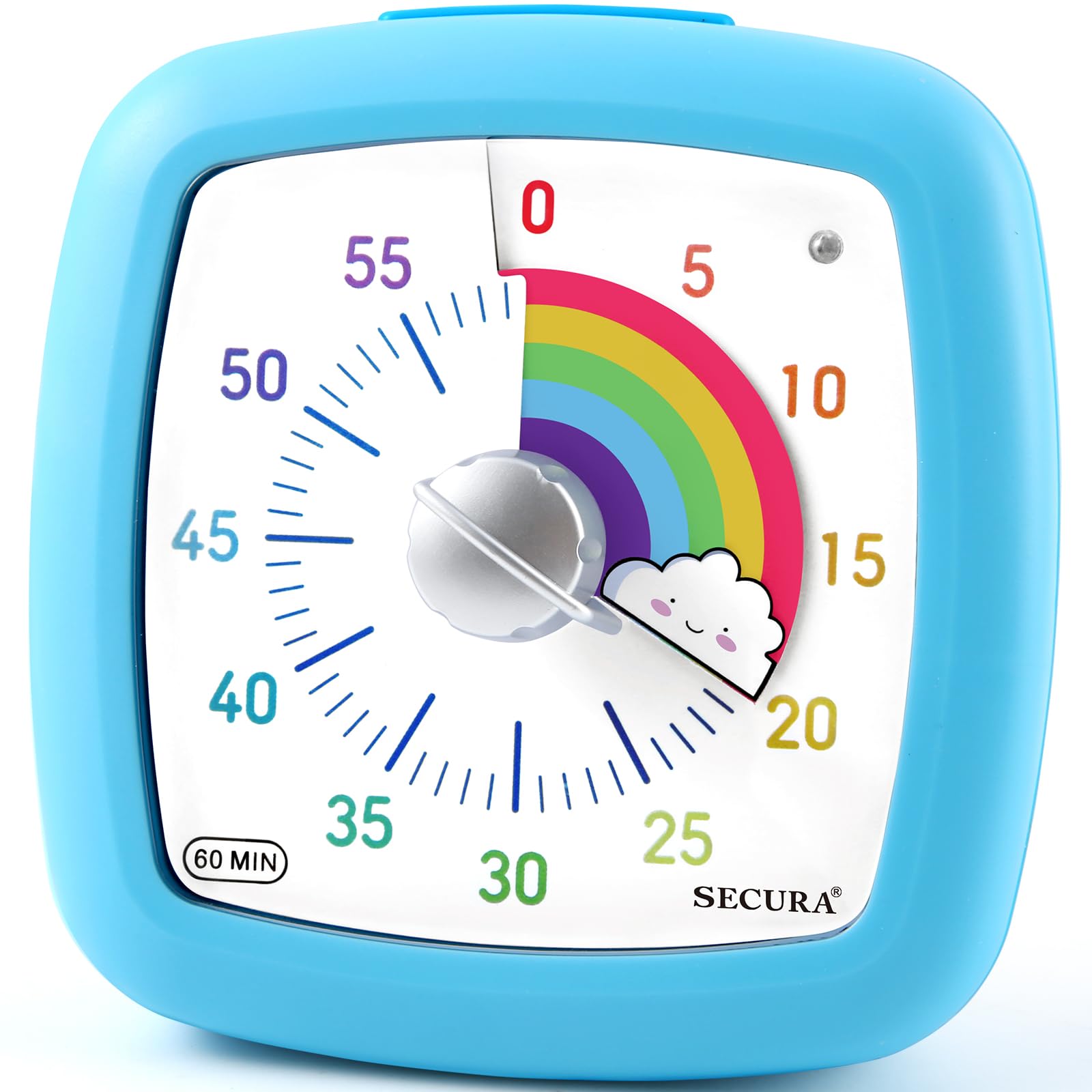 Snapklik.com : Secura 60-Minute Visual Timer, Silent Study Timer For Kids And Adults, Time ...