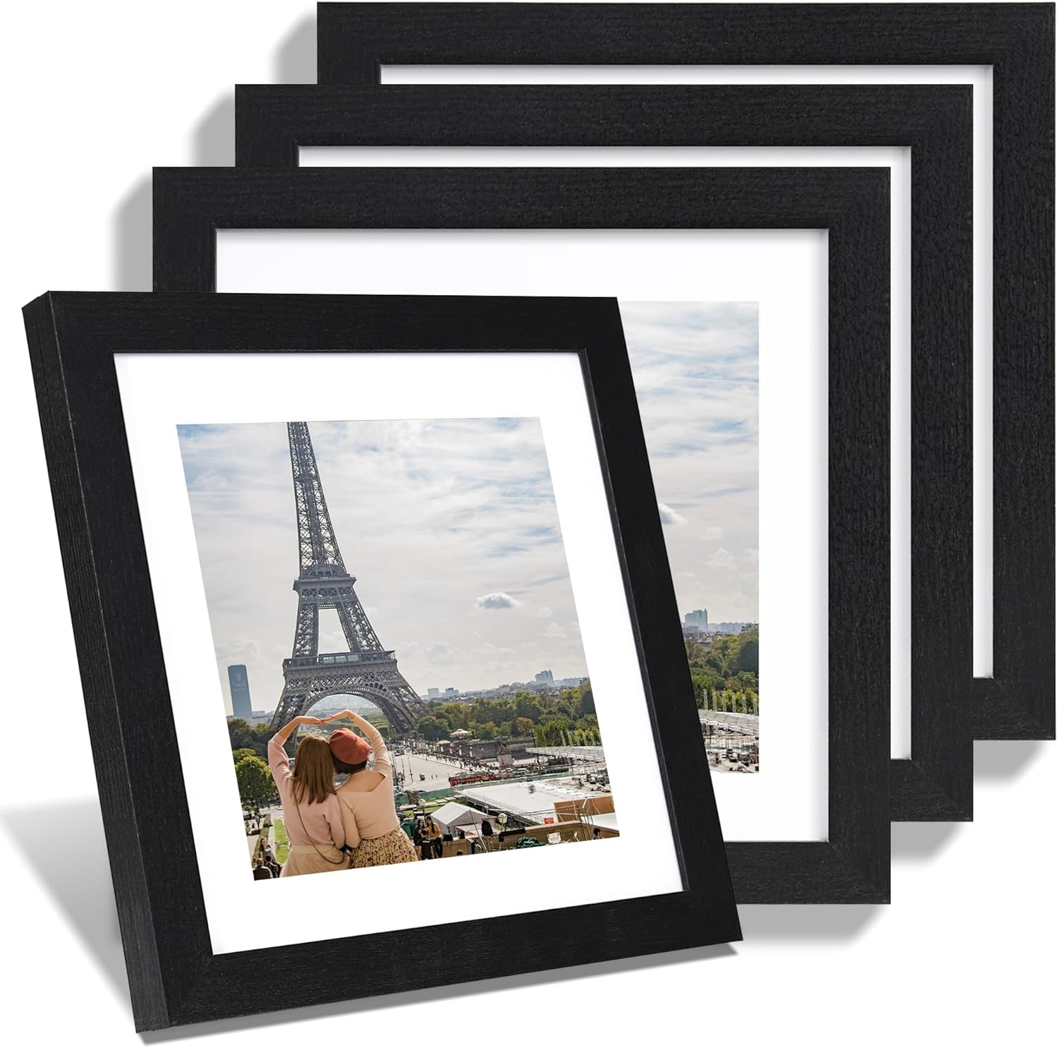 Amazon.com - Hongkee 10x10 Picture Frame Set of 4, Made of Glass and ...