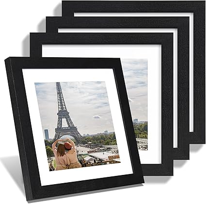Amazon.com - Hongkee 10x10 Picture Frame Set of 4, Made of Glass and ...