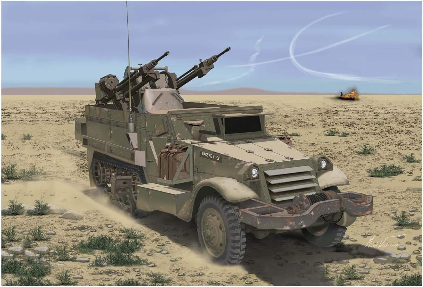 Amazon.com: Dragon Models 1/35 IDF M3 Halftrack with TCM-20 Anti ...