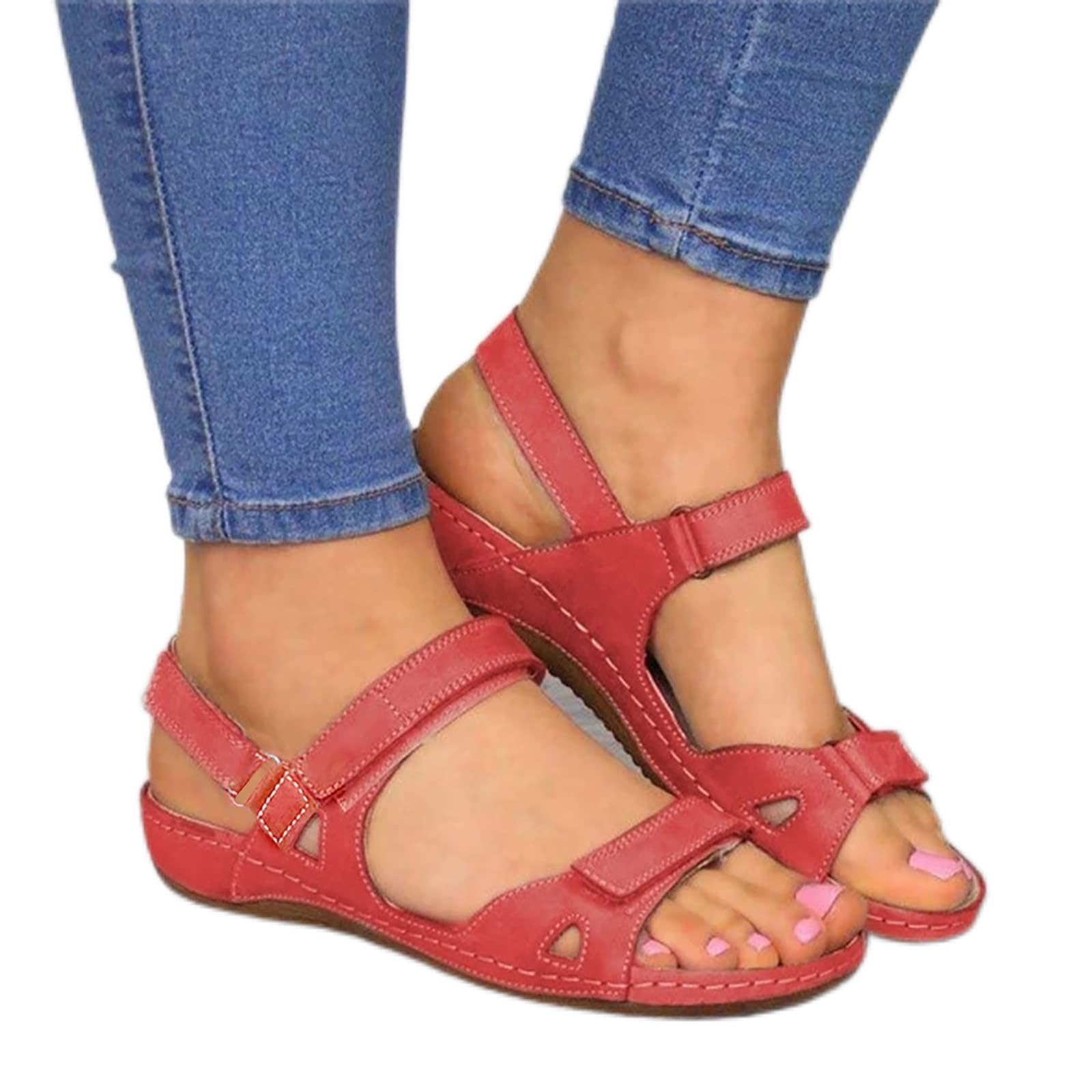 Amazon.com: Orthopedic Sandals for Women Comfortable Sandals Arch ...