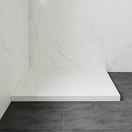 OVE Decors 48-in W x 36-in D Shower Base Pan Rectangle, Hidden Side ...