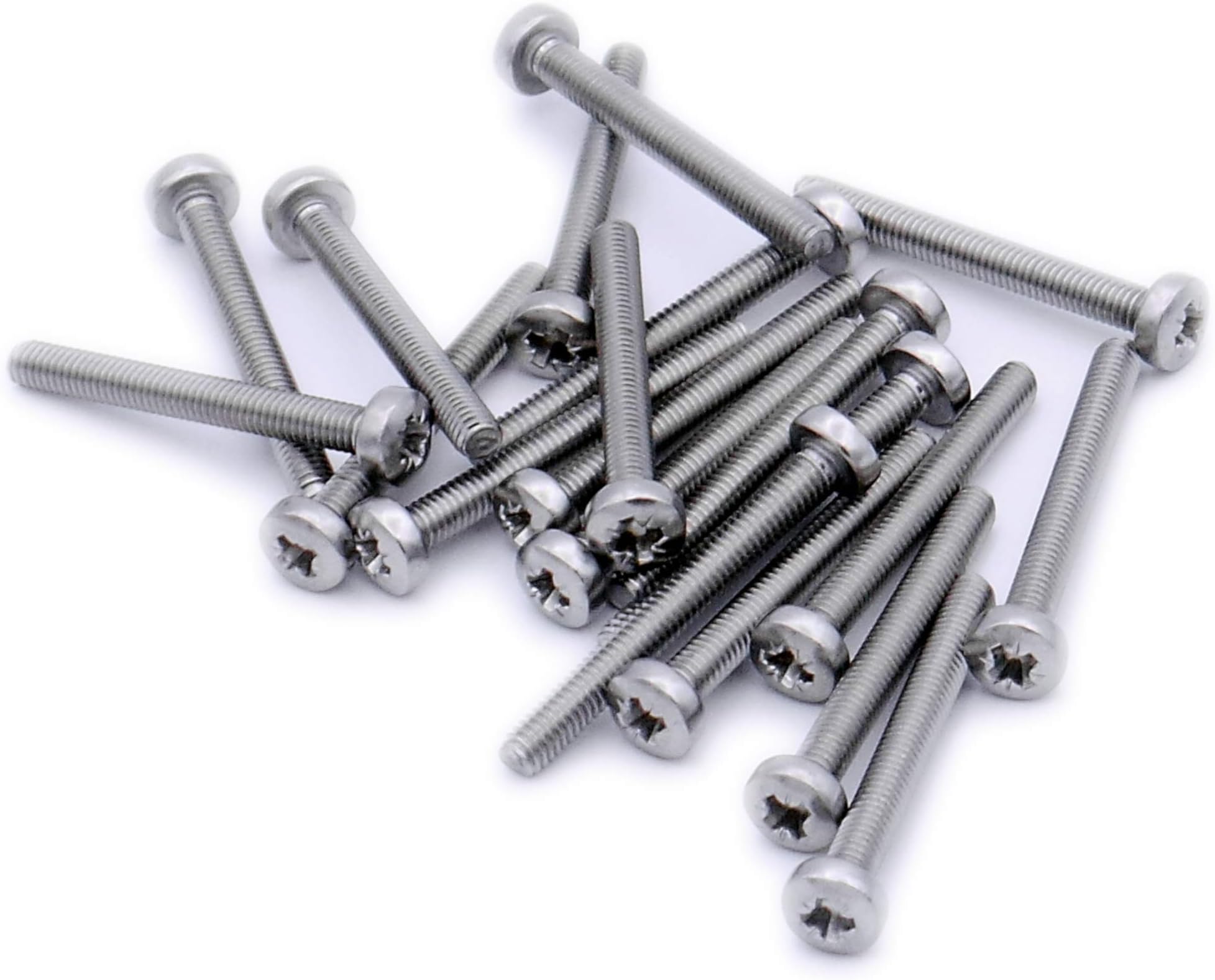 M4 (4mm x 30mm) Pozi Pan Machine Screw (Bolt) - Stainless Steel (A2 ...