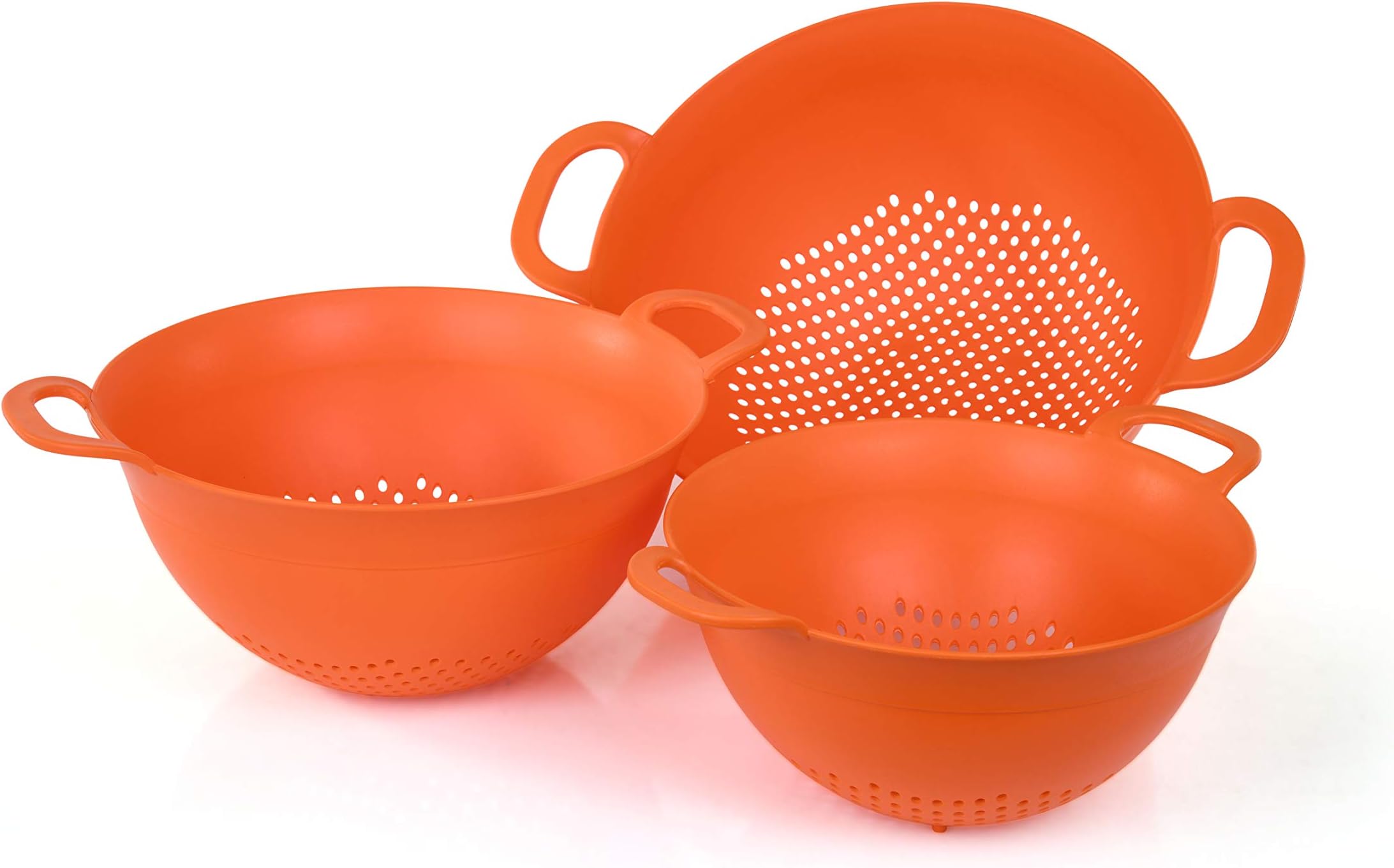 Amazon.com: Mintra Home Plastic Strainer Colanders Set: 3, 3.5 and 5 ...