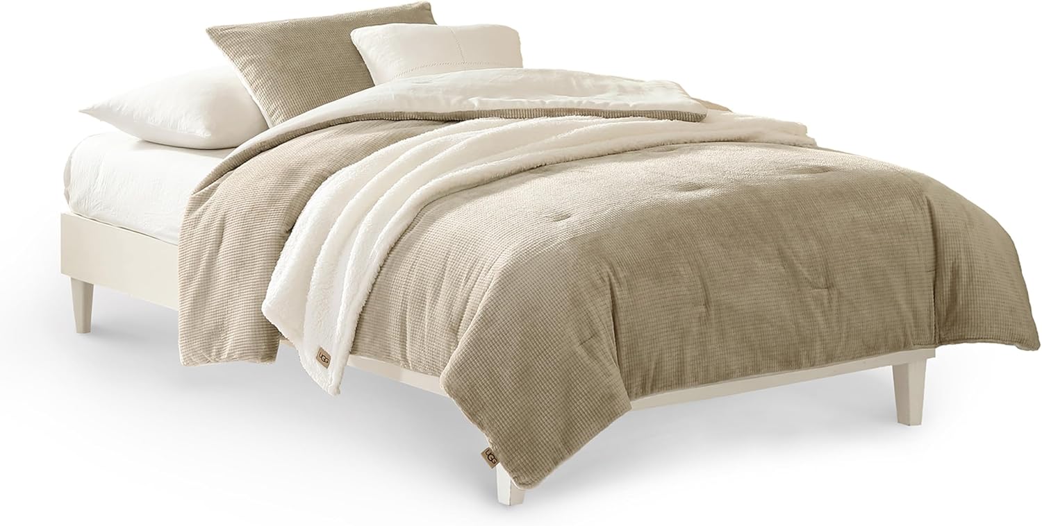 Amazon.com: UGG Remina Twin Comforter Set 4 Piece Bed in a Bag with Throw Blanket, Decorative ...