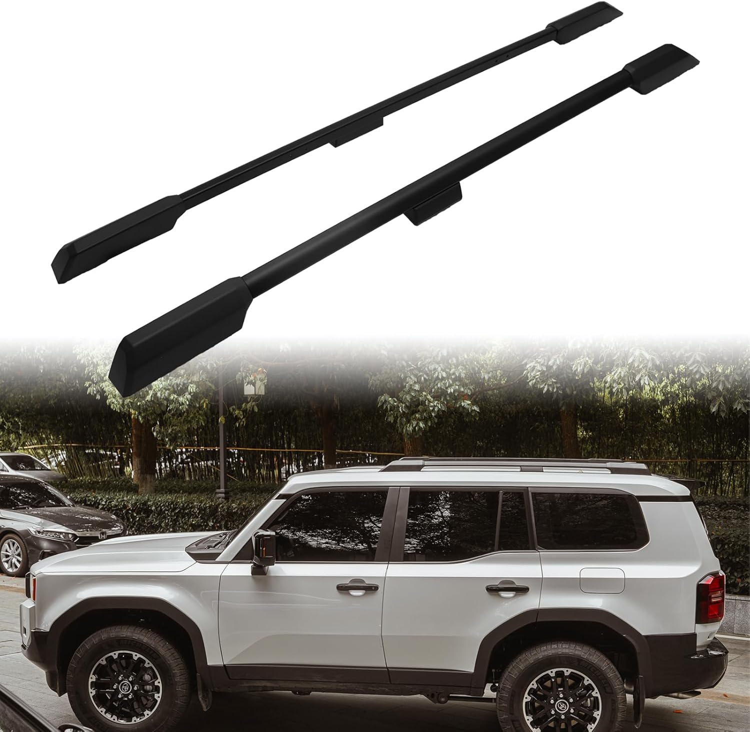 Amazon.com: Roof Rack Rails for 2024 2025 Toyota Land Cruiser Prado ...