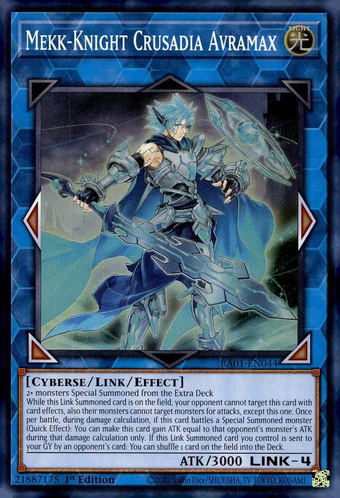 Amazon.com: Mekk-Knight Crusadia Avramax - RA01-EN044 - Super Rare ...