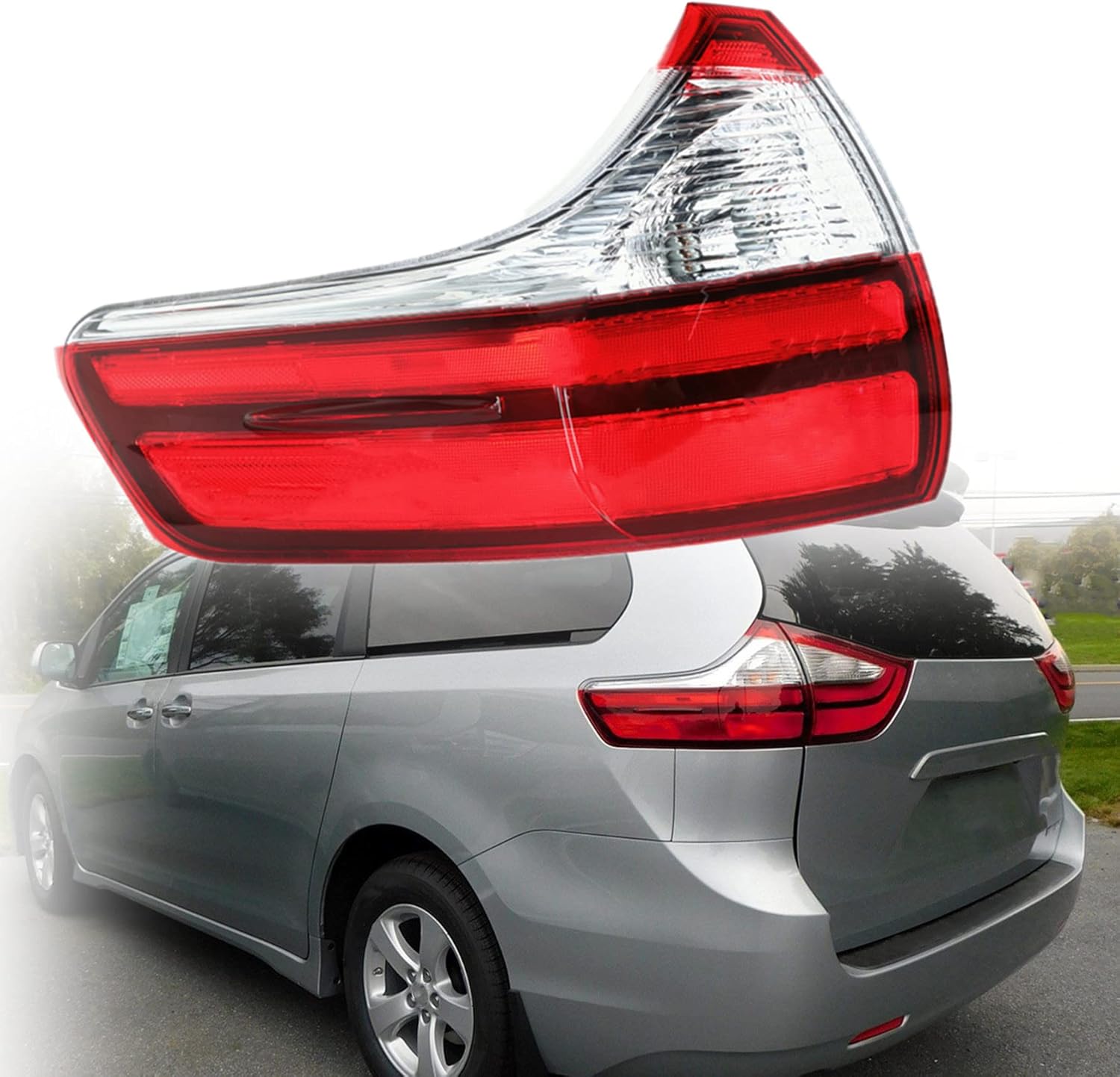 munirater 1-Pack Rear Left Tail Light Assembly Replacement for Sienna ...