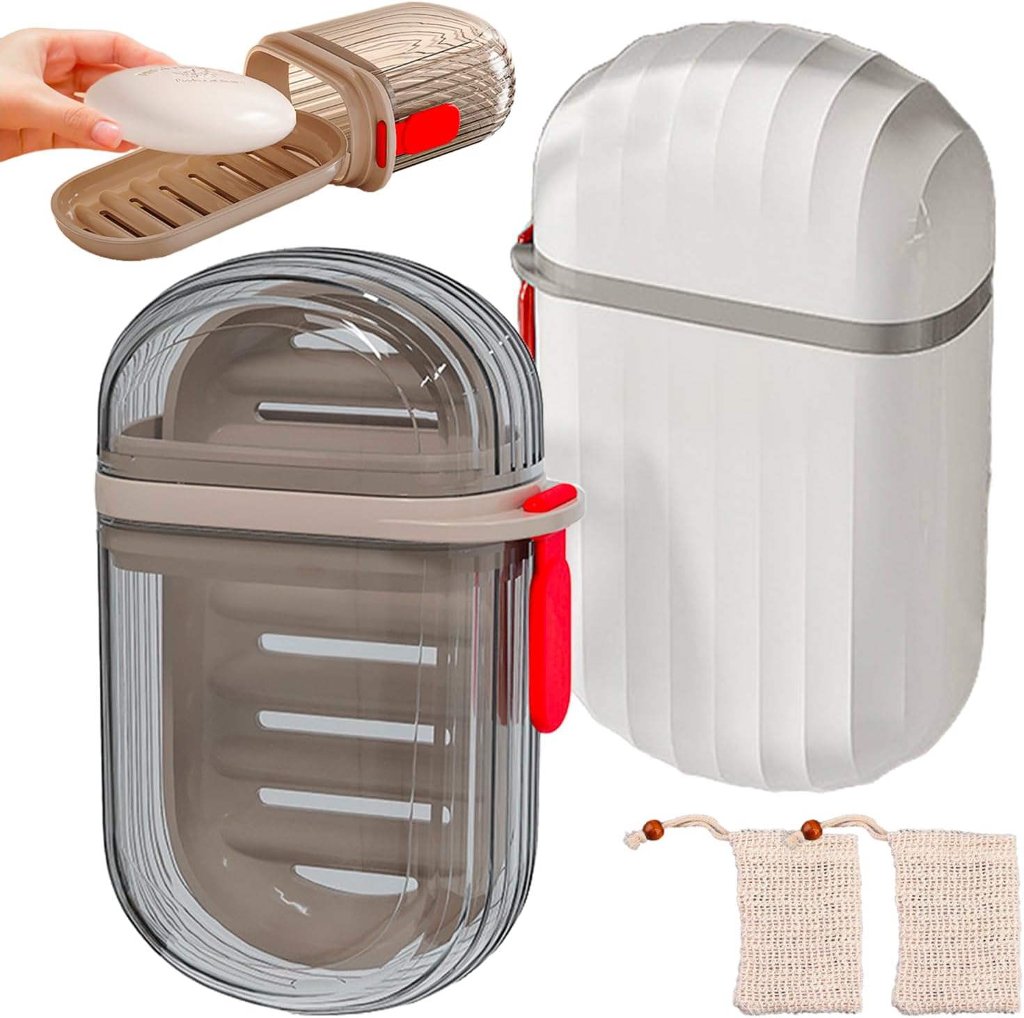 Amazon.com: Usoway Travel Soap Case, Plastic Bar Soap Holder Leak Proof ...