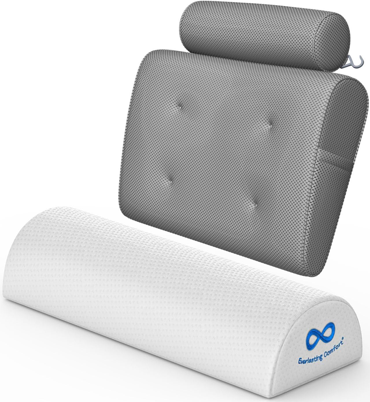 Amazon.com : Everlasting Comfort Bath Pillow & Half Moon Bolster Pillow ...