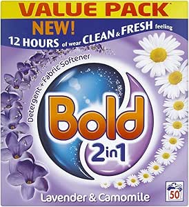 Bold Lavender & Camomile Laundry Detergent Powder 2 x 50 Wash 100 ...