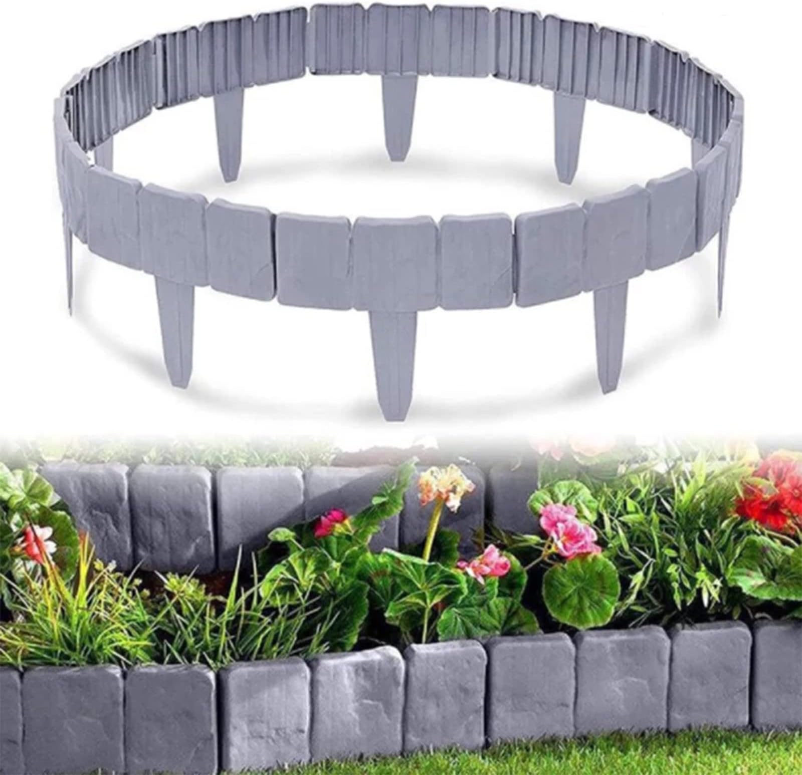 Amazon.com : Landscape Edging Border 20pcs 16FT Garden Edging Border ...