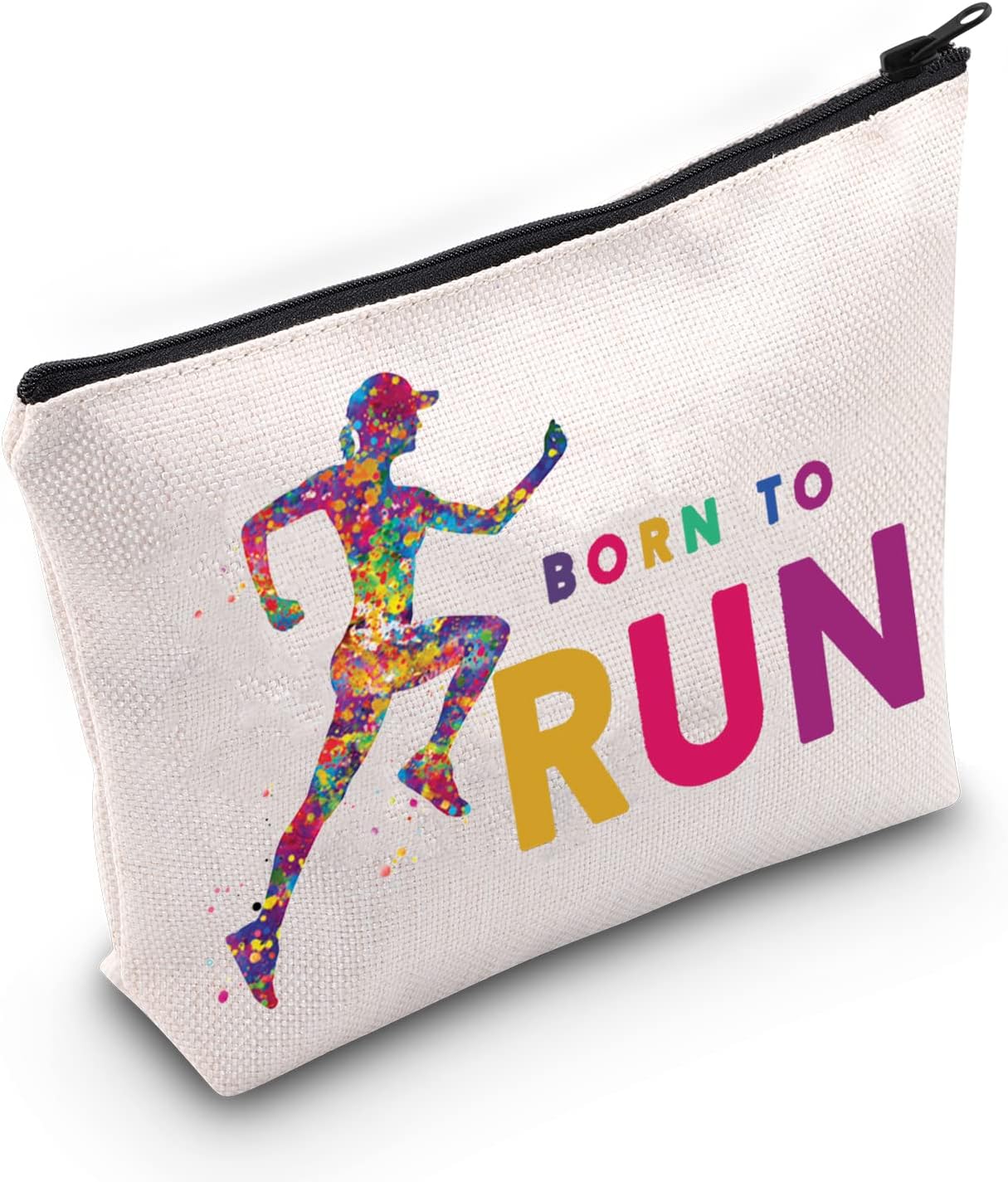 Amazon.com: LEVLO Running Girls Cosmetic Make Up Bag Runner Gifts Idea ...