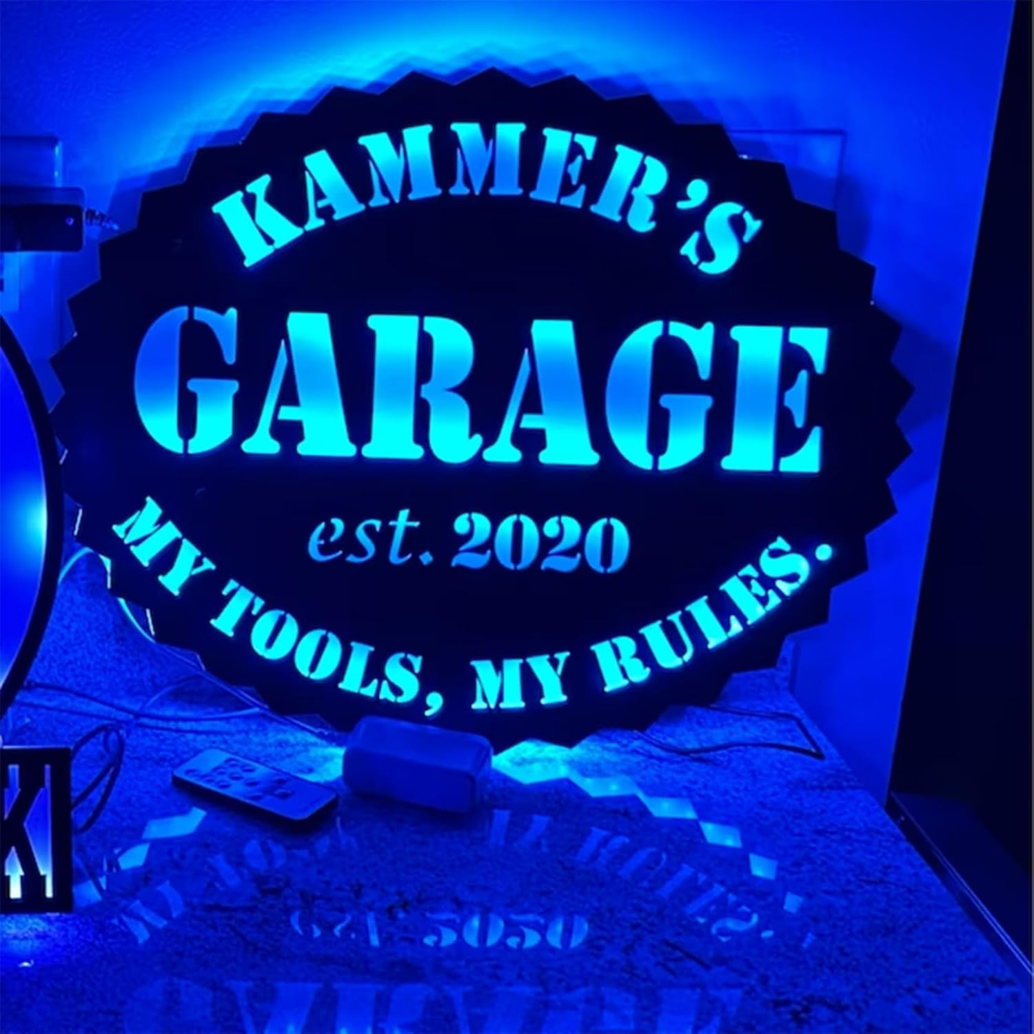 Amazon.com : Dad's Garage LED Sign, Custom Neon Sign for Grandpa ...