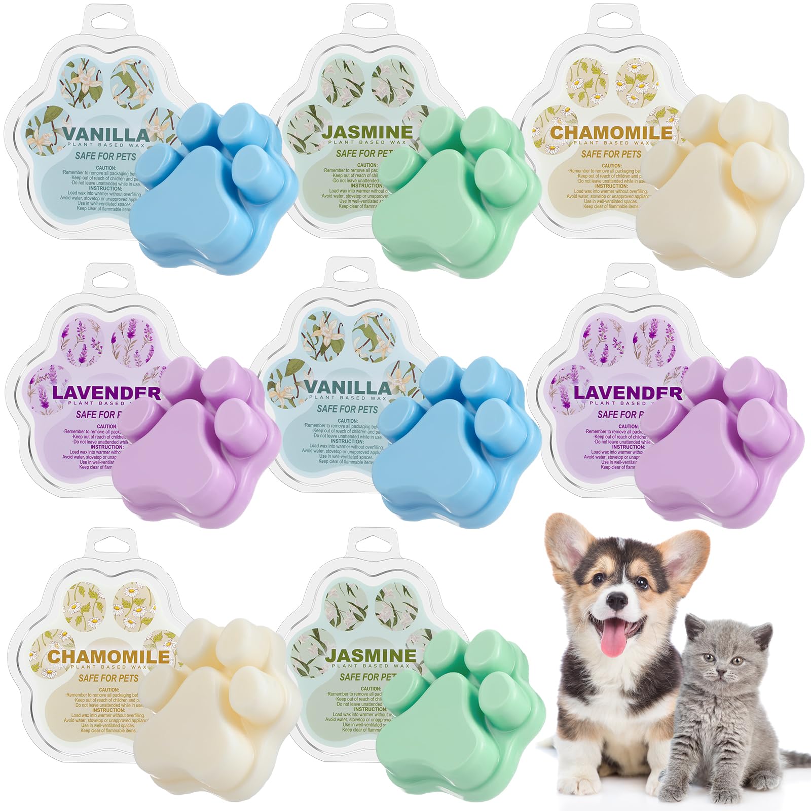 Amazon.com: Dimsile Light Scented Pet House Wax Melts Pet Natural Odor ...