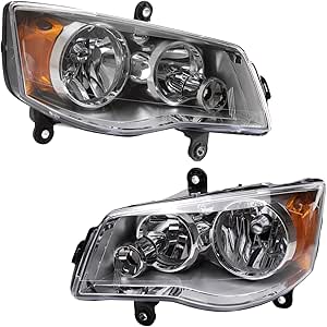 Amazon.com: TRQ 2 Piece Headlight Assembly Set Driver & Passenger Side ...