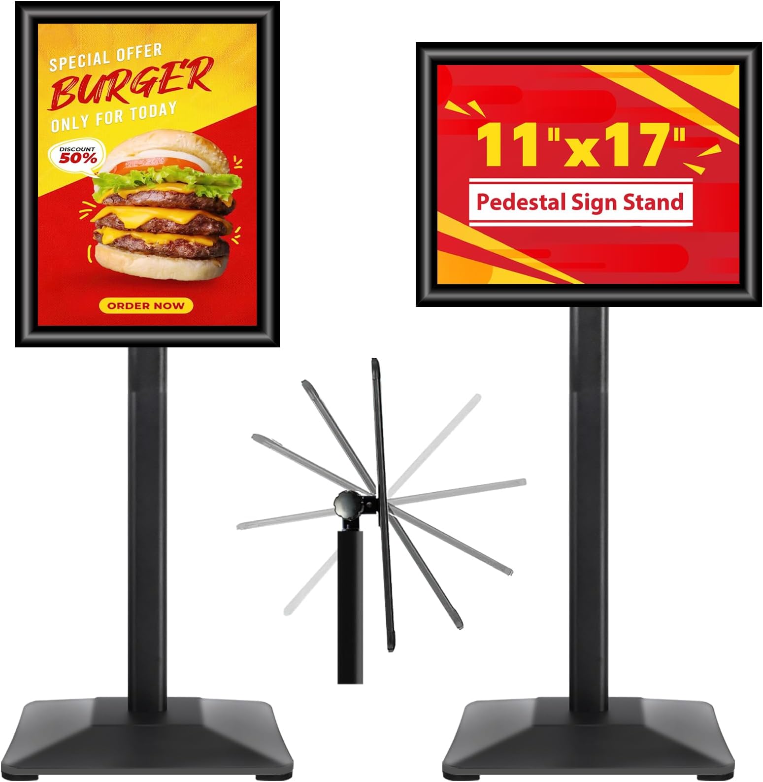 Amazon.com : VAIIGO Pedestal Sign holder Stand 11x17inch Adjustable ...