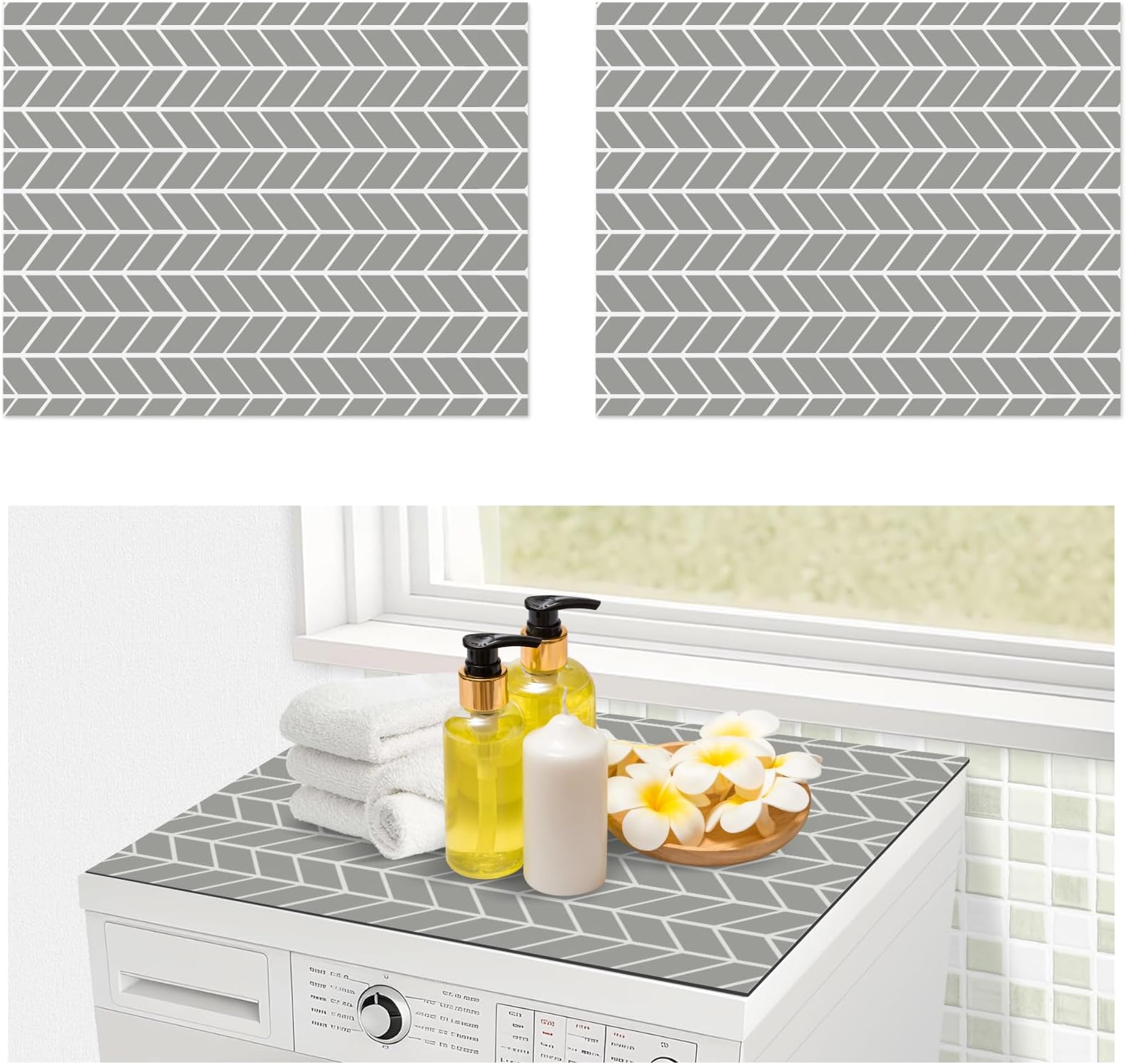 Amazon.com: 54'' x 27.5'' Washer and Dryer Covers for the Top, Non-slip ...