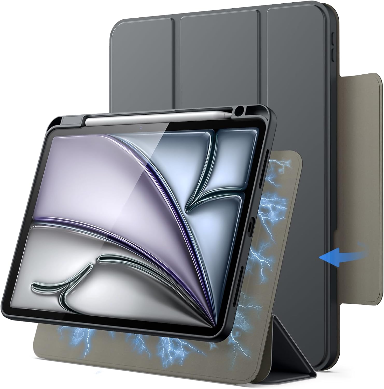 Amazon.com: JETech Magnetic Detachable Case for iPad Air 11-Inch M4/M3 ...