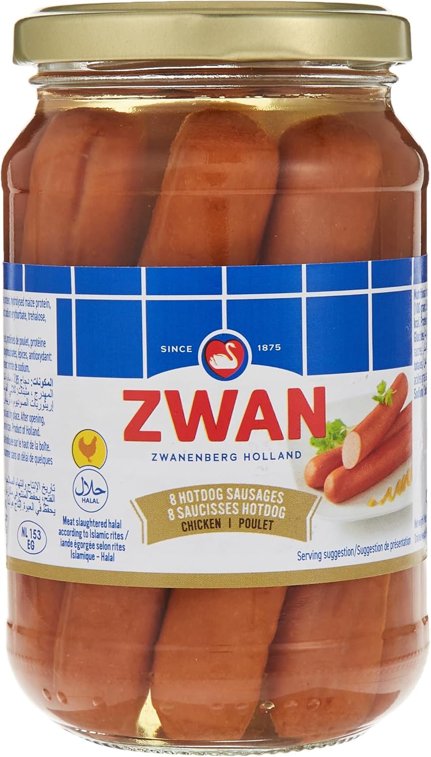 Zwan Hot Dog Chicken in Glass Jar 270 g : Buy Online at Best Price in ...