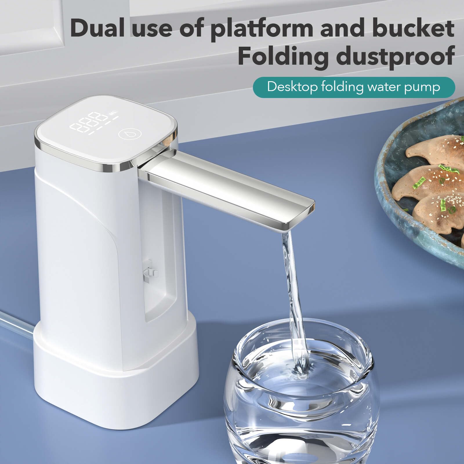 Snapklik.com : Dual-use Desktop Water Bottle Dispenser And Foldable ...
