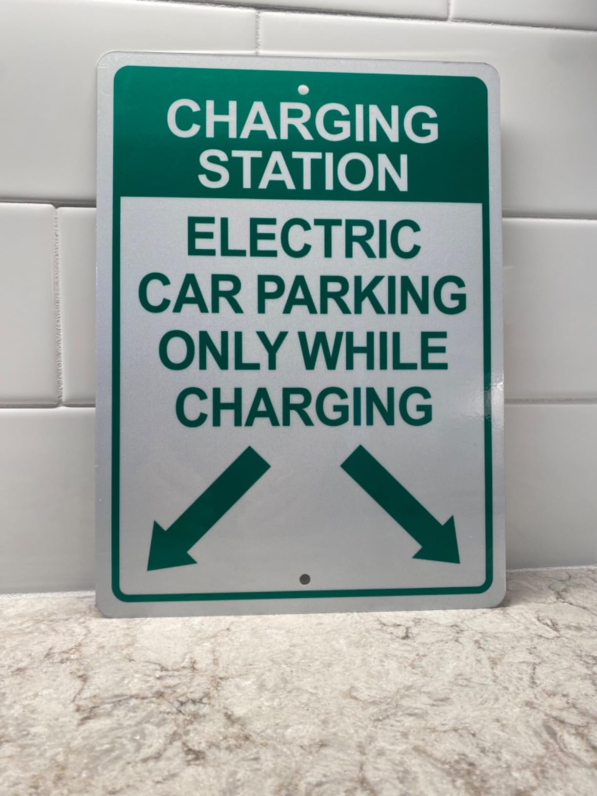 Amazon.com: EV Charging Station Sign,Electric Vehicle Parking Only ...