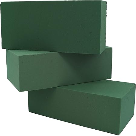 Amazon.com: Floral Foam Blocks (4 Bricks) - Wet Floral Foam - Green ...