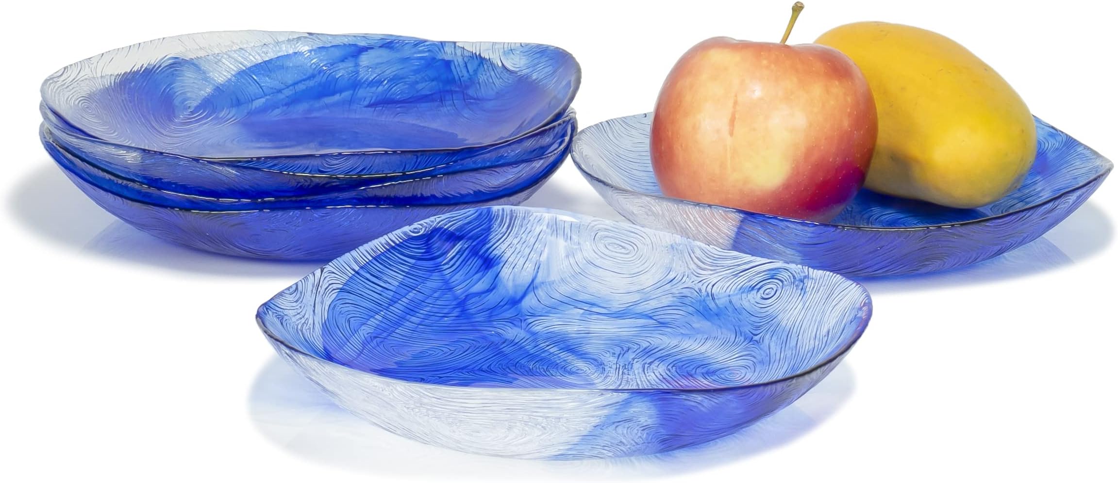 Amazon.com | Red Co. Mini Colored Glass Round Serving Prep Bowls, 10.5 ...