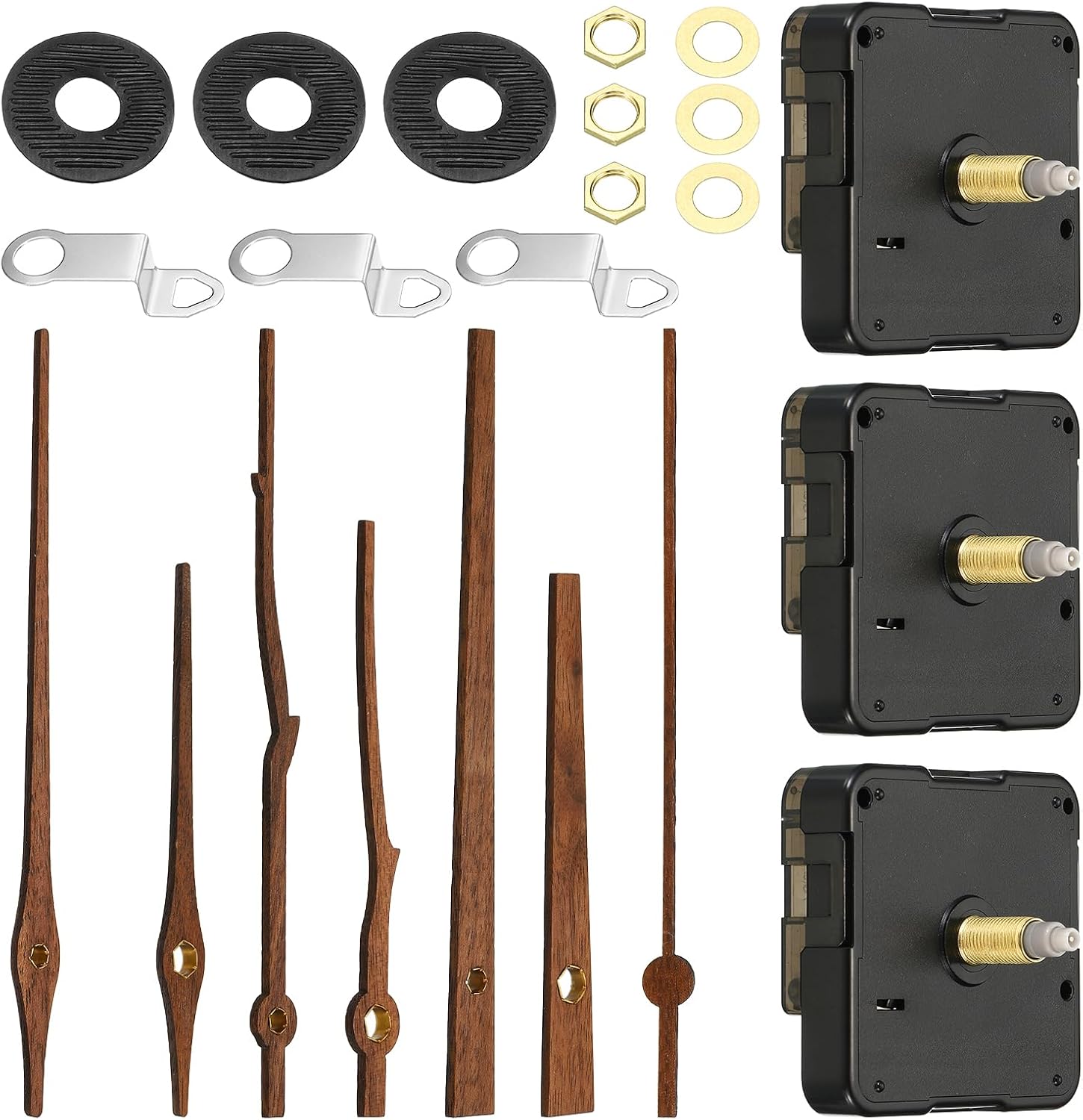 Amazon.com: PATIKIL Clock Mechanism Replacement, 3 Set Quartz Clock ...