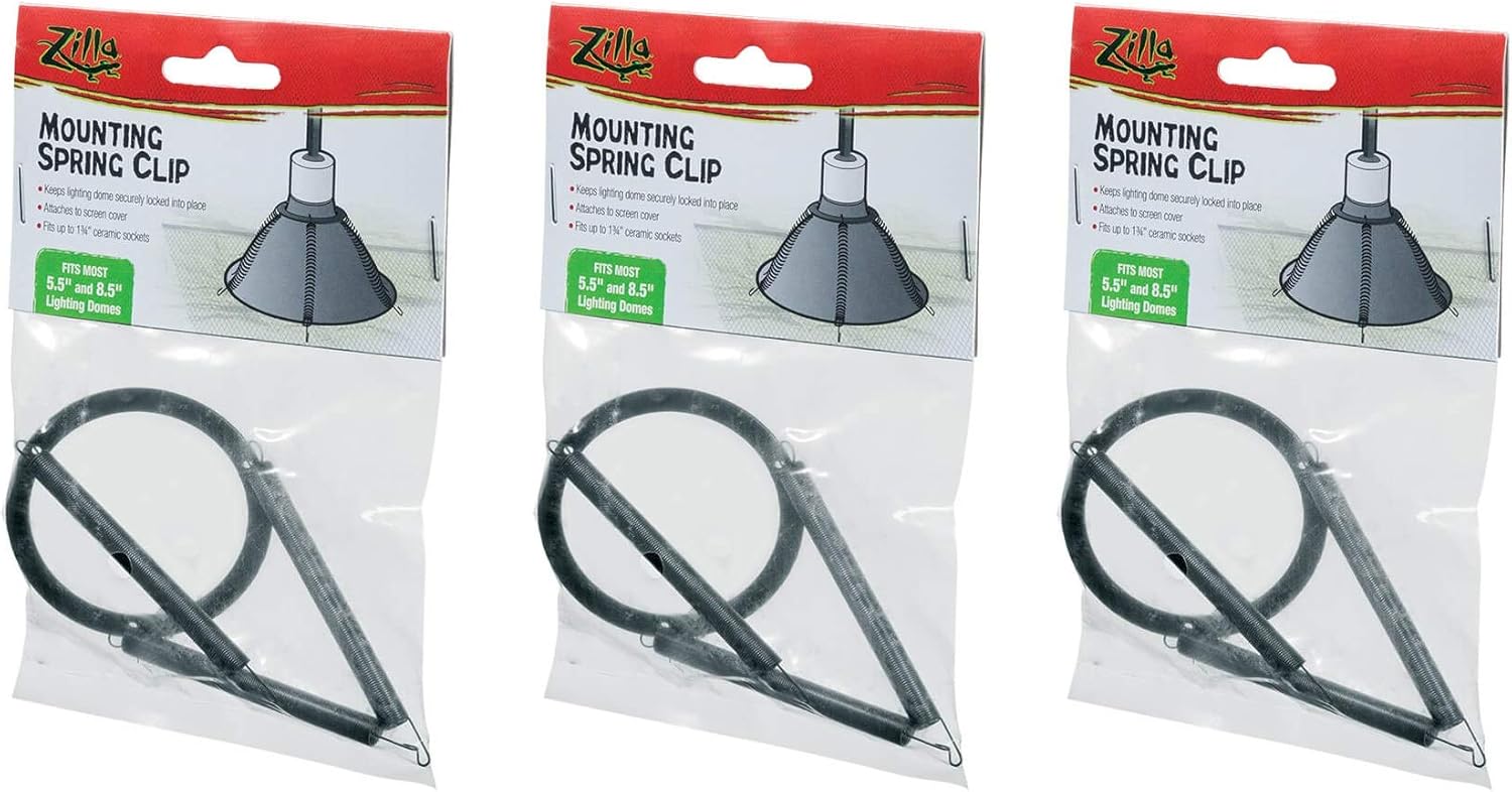 Amazon.com : Zilla 3 Pack of Mounting Spring Clips for Reptile Habitat ...