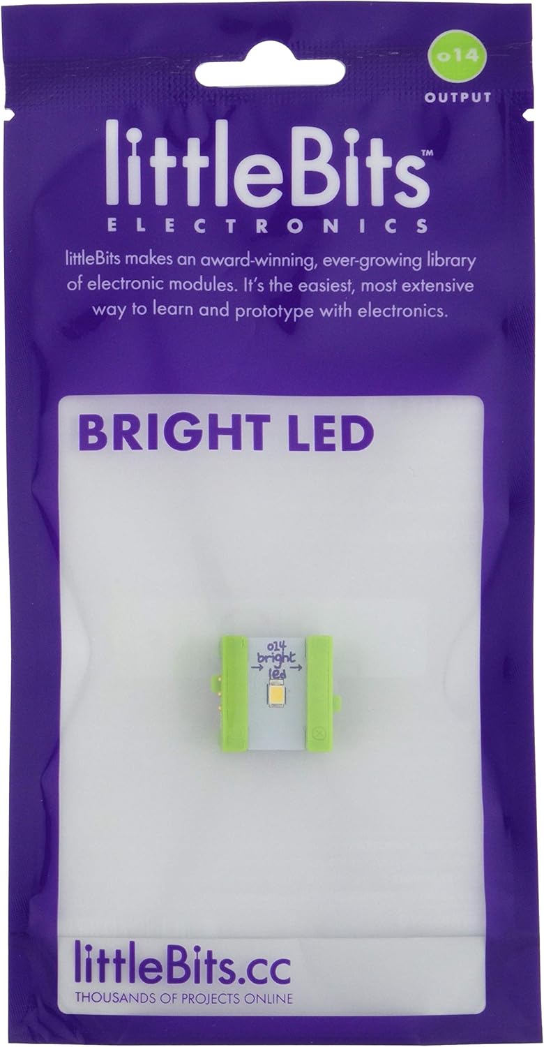 Amazon.com: littleBits Little bits BITS MODULES Bright LED Bright LED Light-Emitting diode ...