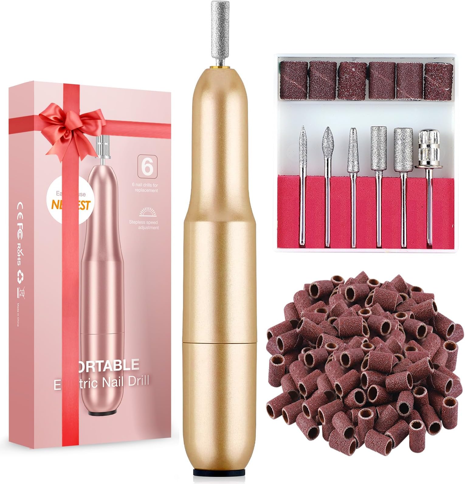 Amazon.com: COSLUS Nail Drill File Professional: Portable Nail Drill ...