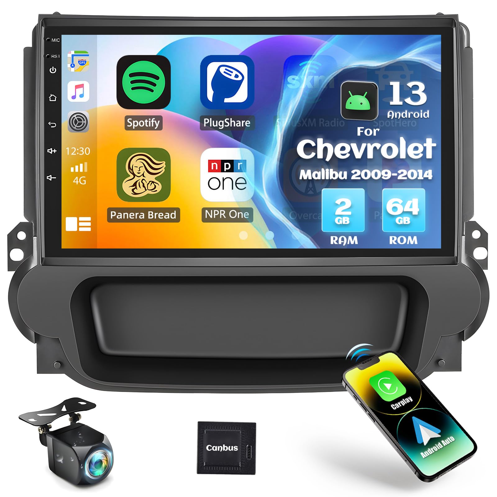 Amazon.com: 2G+64G Android 13 Car Stereo for Chevrolet Chevy Malibu ...