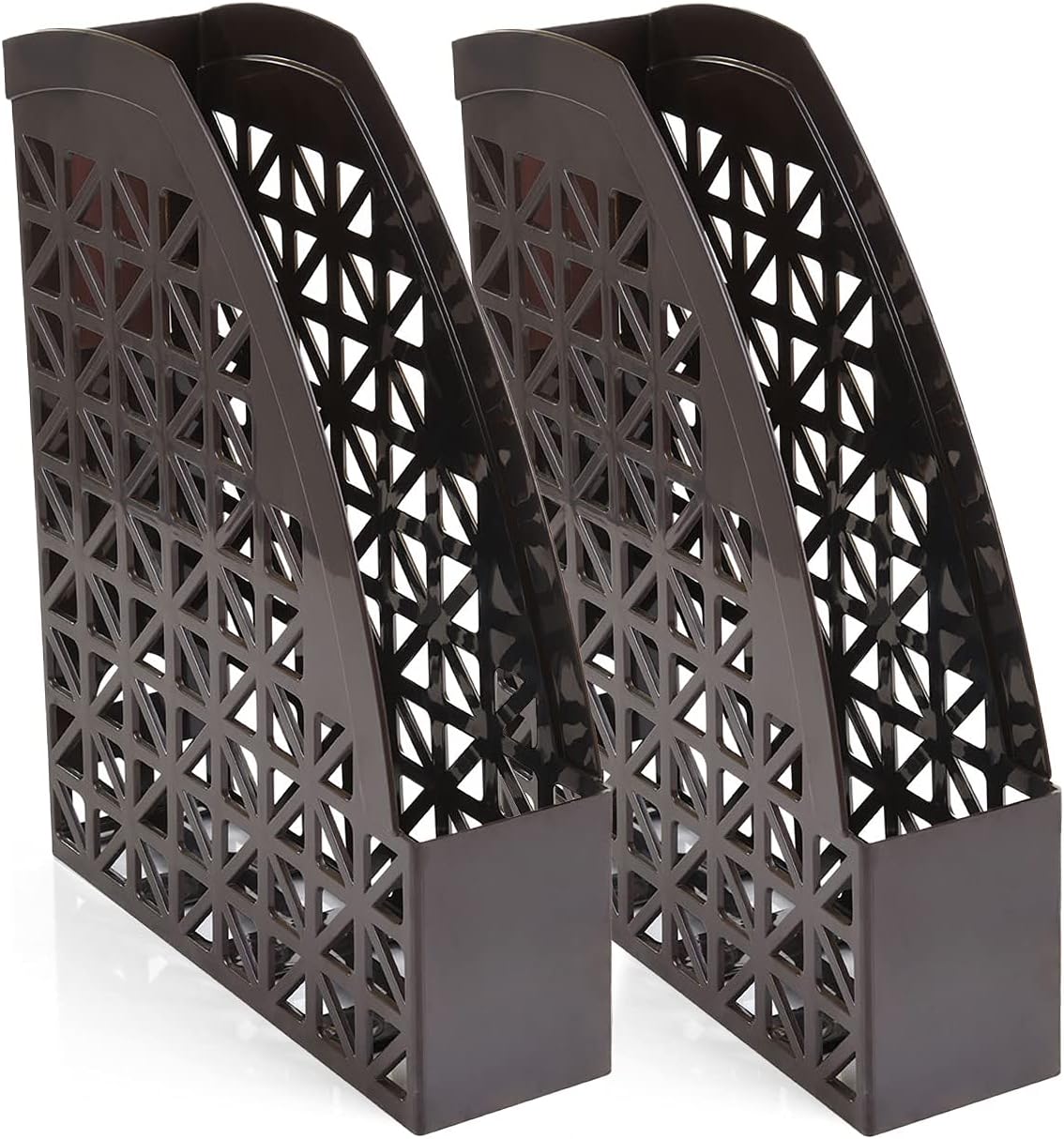 Amazon.com : Mintra Office Plastic Desk Organizer 2pk Magazine File ...