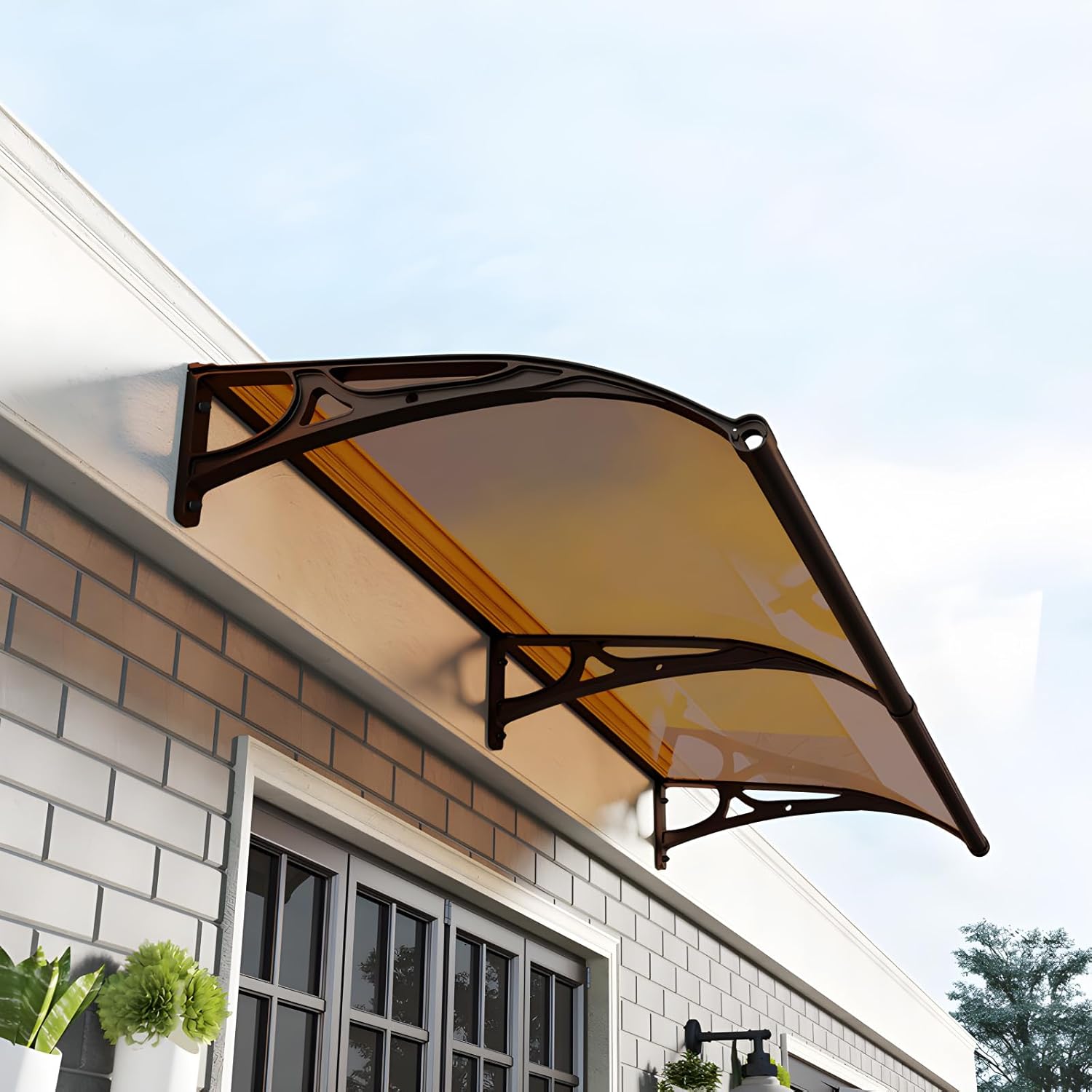 Patio Cover Aluminum Bracket Awning Canopy | Window & Door Cover For ...