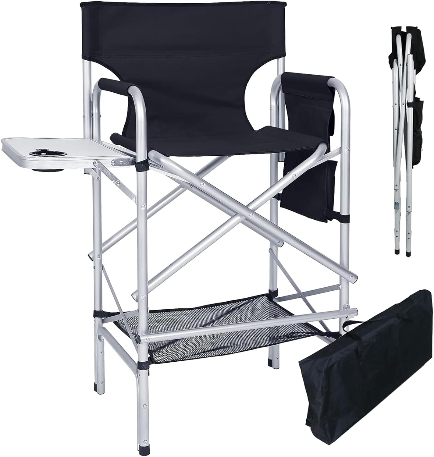 Amazon.com: Makeup Chair for Makeup Artist 41'', Tall Directors Chair ...