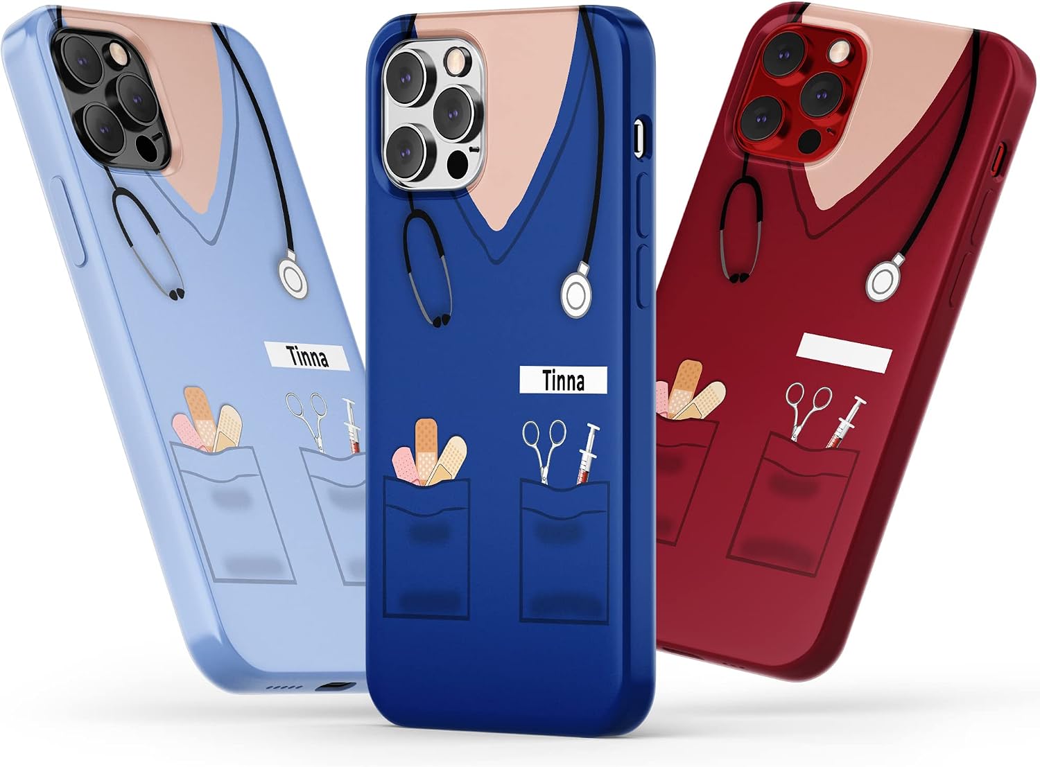 Amazon.com: Custom Nurse Phone Case Personalized Nurse Name Phone Cover ...