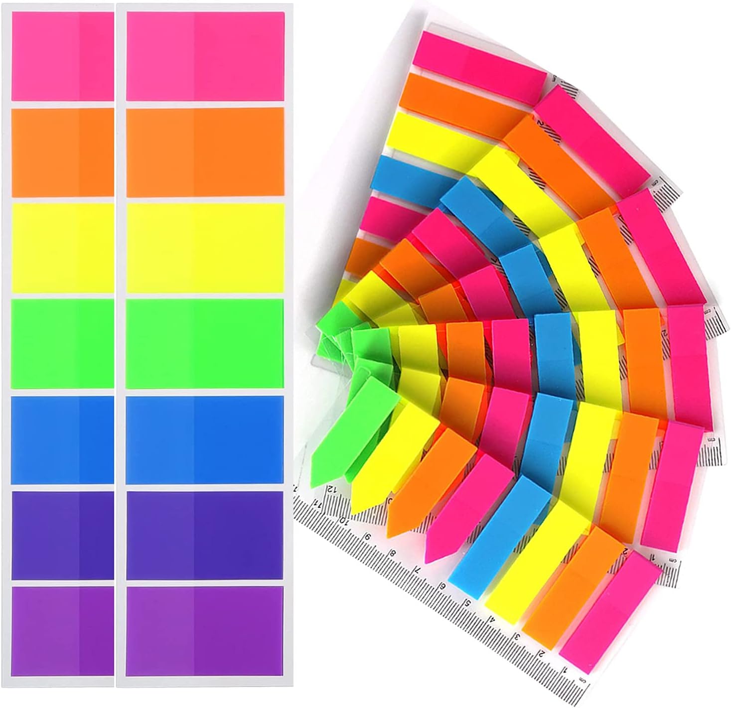 1240 PCS Notes Flags, Large Square Index Tabs, Arrow Sticky Notes, File ...