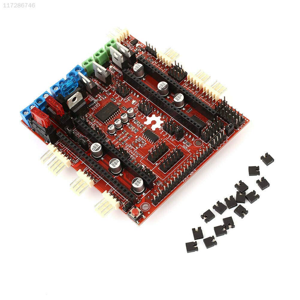 4EDA Reprap RAMPS-FD Red + Black 3D Printer Motherboard Control Board ...