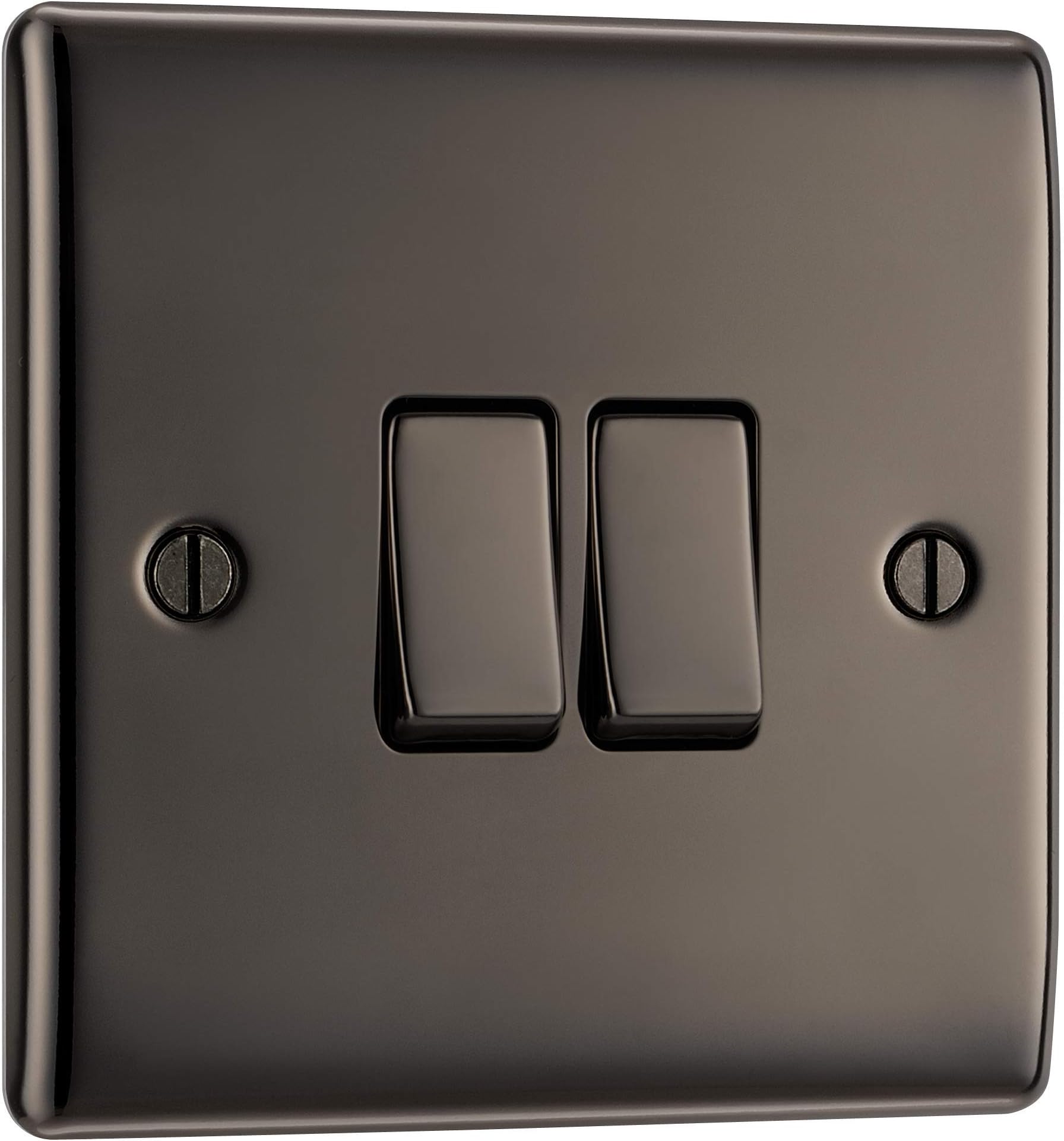 BG Electrical Double Wall Light Switch, 2 Way, Raised and Slim Profile ...