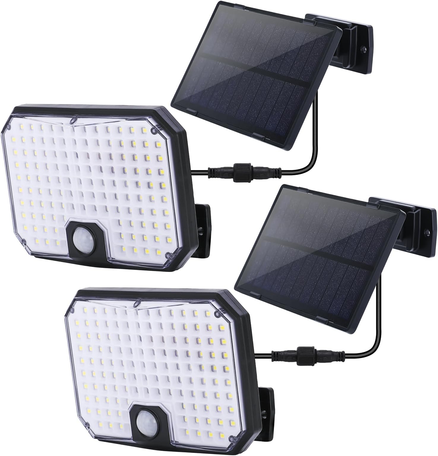 Solar Flood Lights Outdoor Motion Sensor Split design - 3 Brightness ...