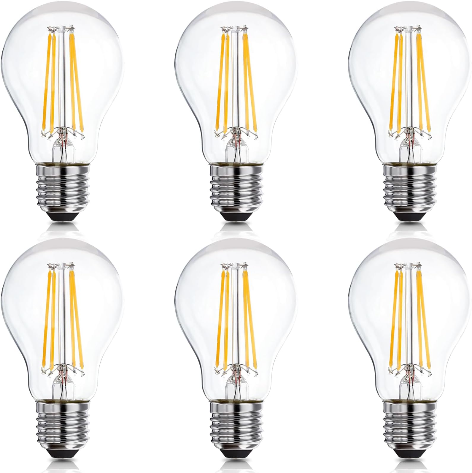 E27 Dimmable LED Edison Bulbs, 7W 806lm E27 LED Bulbs Large Edison ...